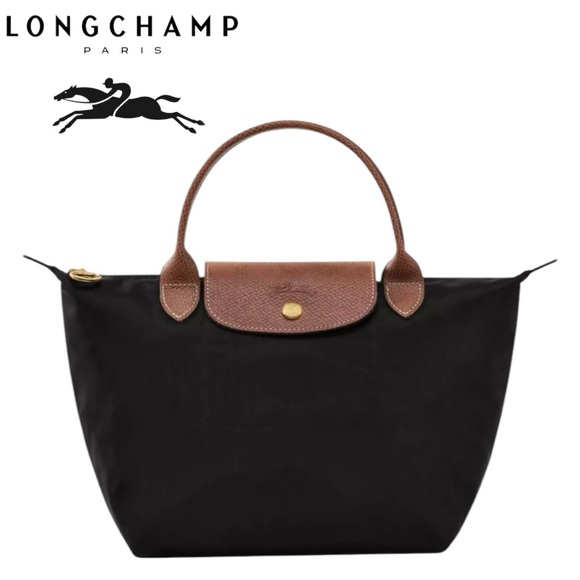 Longchamp | Bags | Longchamp Le Pliage Black Tote Bag | Poshmark